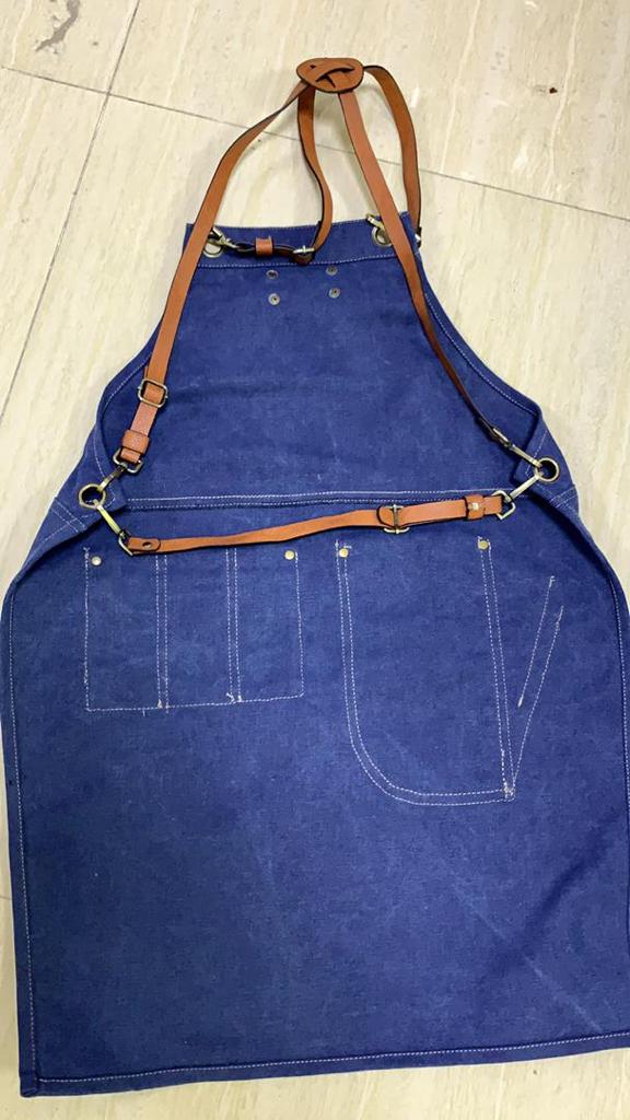 Barista Space Apron - Blue - Saraya Coffee Roasters - UAE